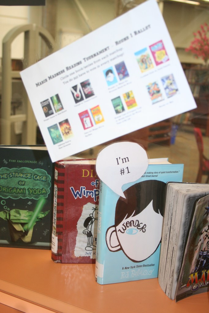 March Madness Reading Tournament – School Library Displays