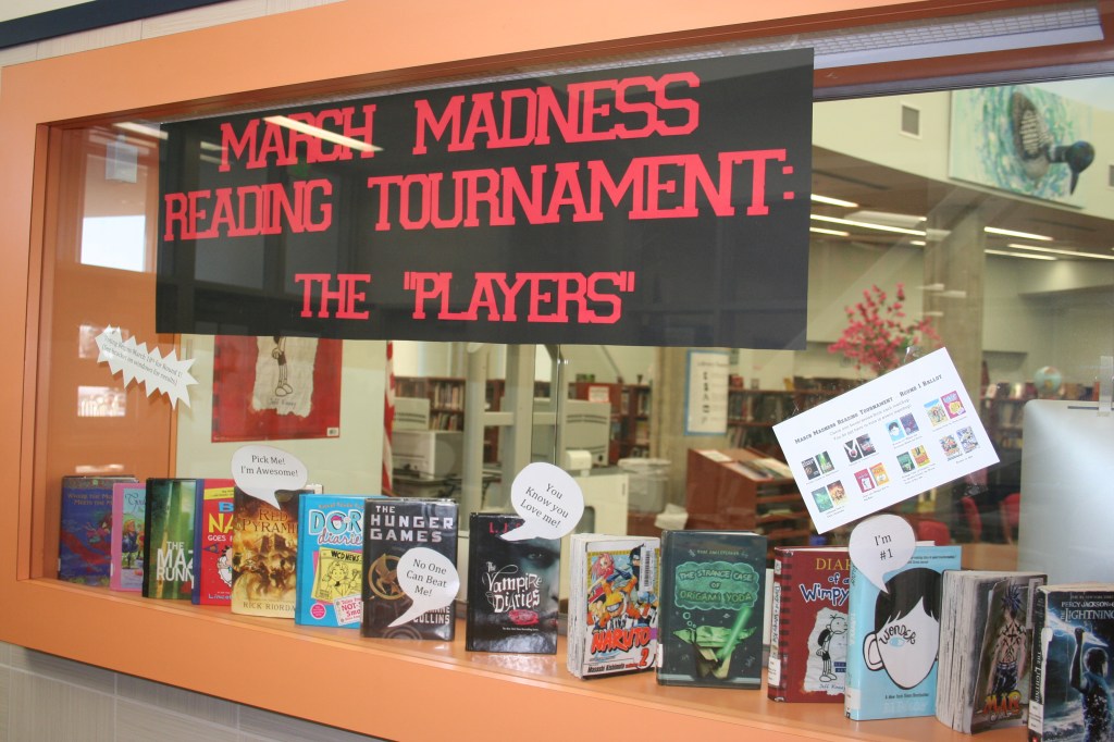 March Madness Reading Tournament – School Library Displays