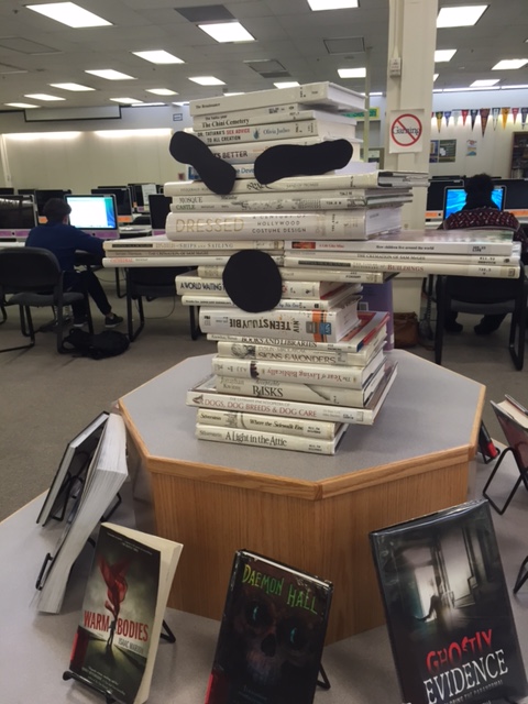 Book Stacked Boo! – School Library Displays