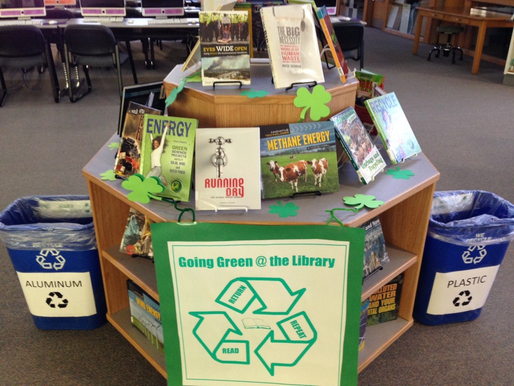 Going Green – School Library Displays