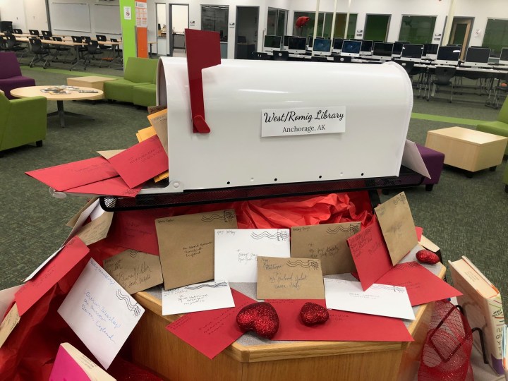 Love Letters in the Library – School Library Displays