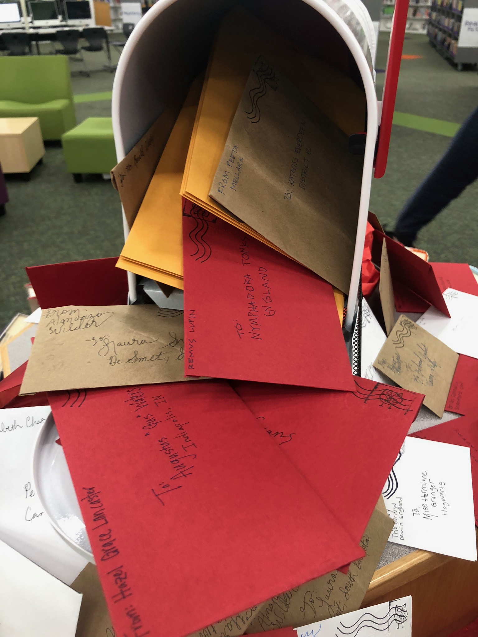 Love Letters in the Library – School Library Displays