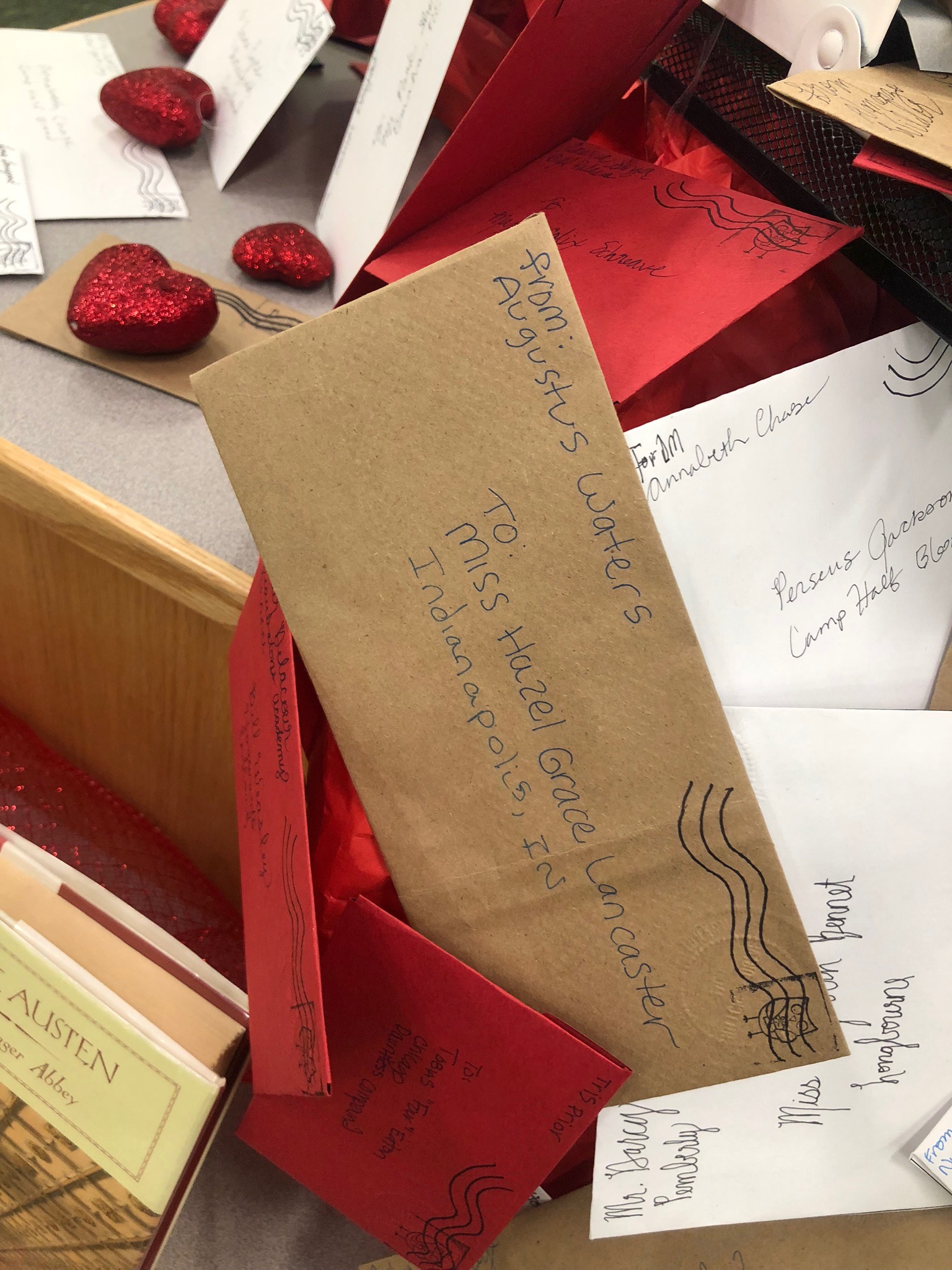 Love Letters in the Library – School Library Displays