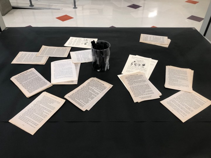 Blackout Poetry – School Library Displays